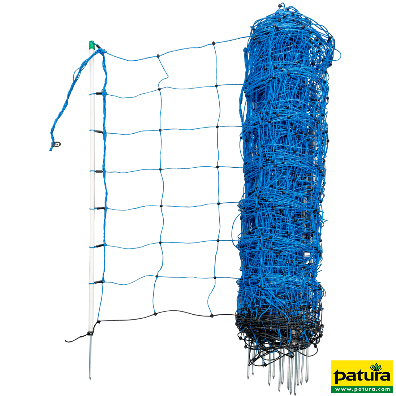 Filet électrifié Tornado bleu, h = 90 cm piquets double pointe, 50 m ...