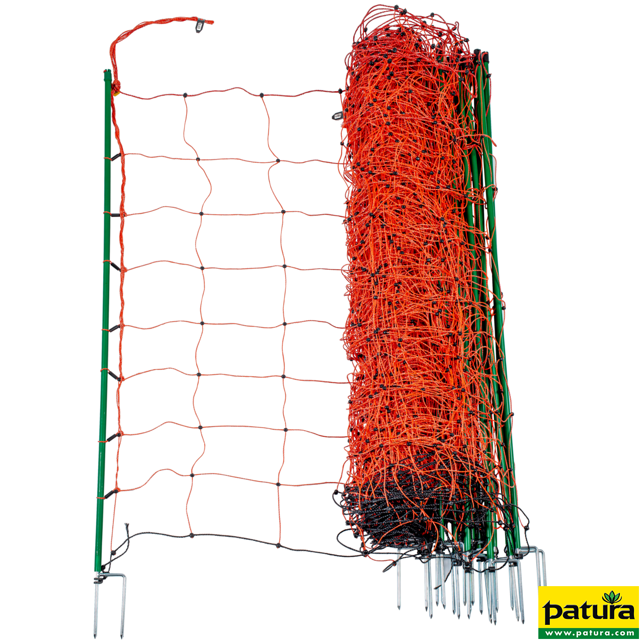 Filet électrifié Tornado orange, h = 108 cm, double pointe, 50 m Filets ...
