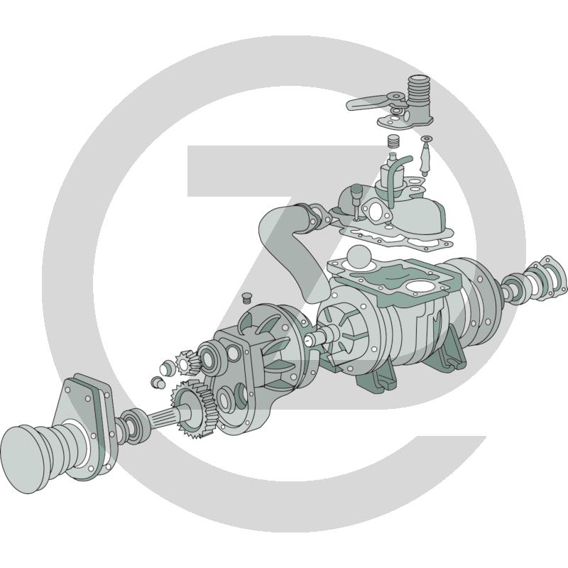 Boitier de rotor - MEC 8000 M Pièce pour compresseur à lisier ...